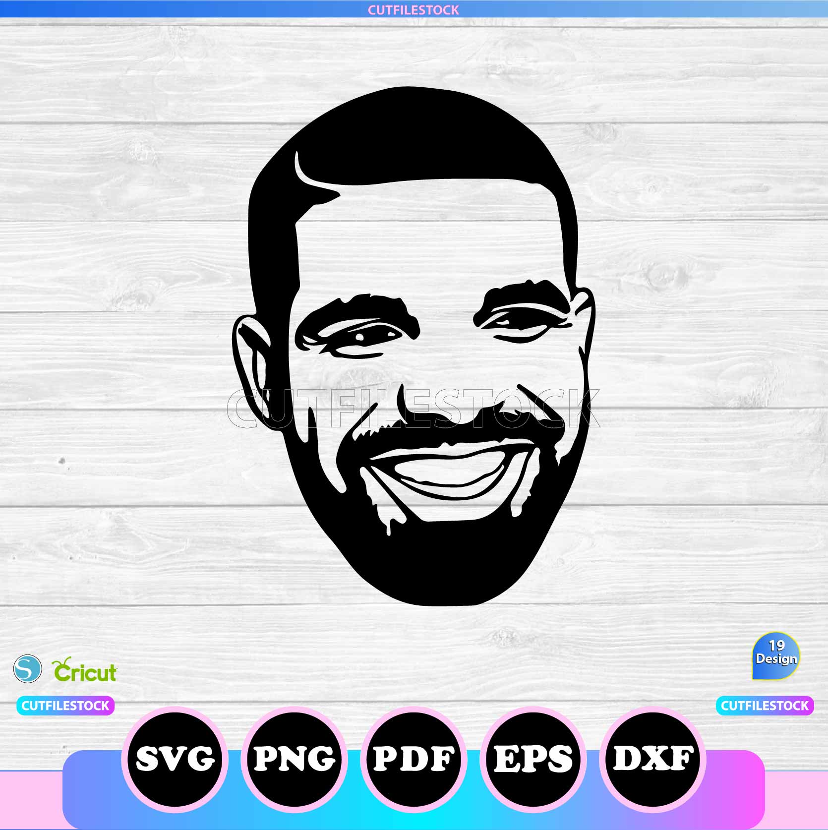 Drake Head Svg ,Png ,Dxf, Cricut, Rapper Drake Svg Silhouette