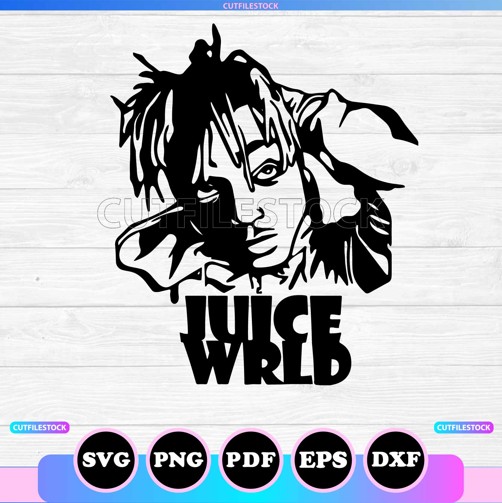 Juice Wrld Svg Silhouette ,Png, Cricut, Rapper Juice Wrld Head Svg