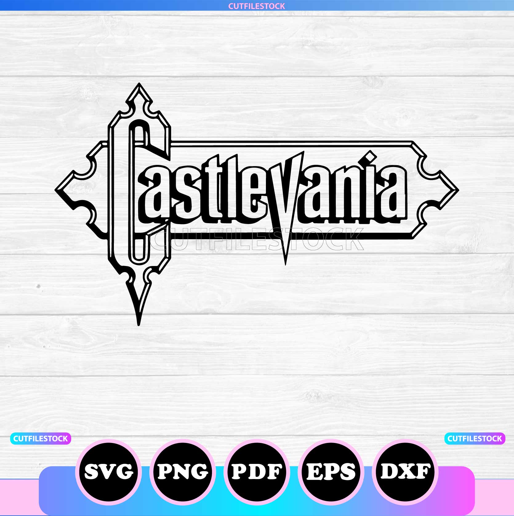 Castlevania Logo Svg Png, Dxf, Eps, Pdf, Castlevania Outline