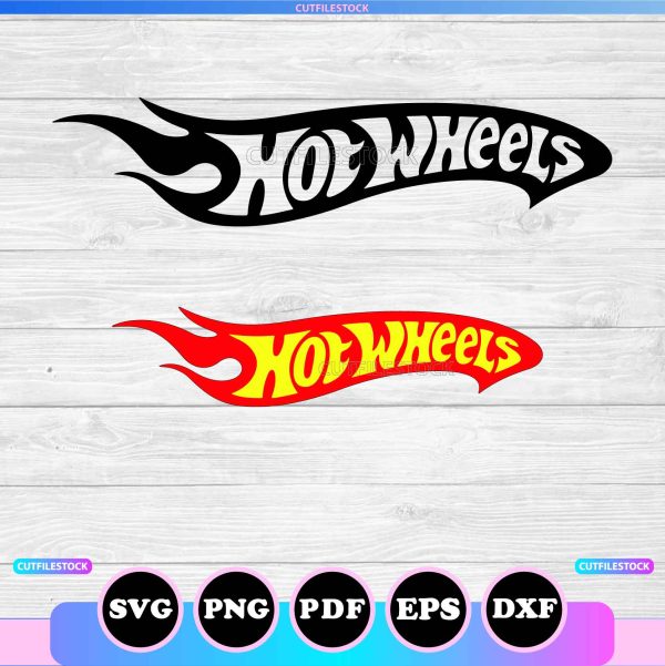 Hot Wheels Logo Svg, Png, Dxf, Eps, Pdf, Racing Hot Wheels Svg